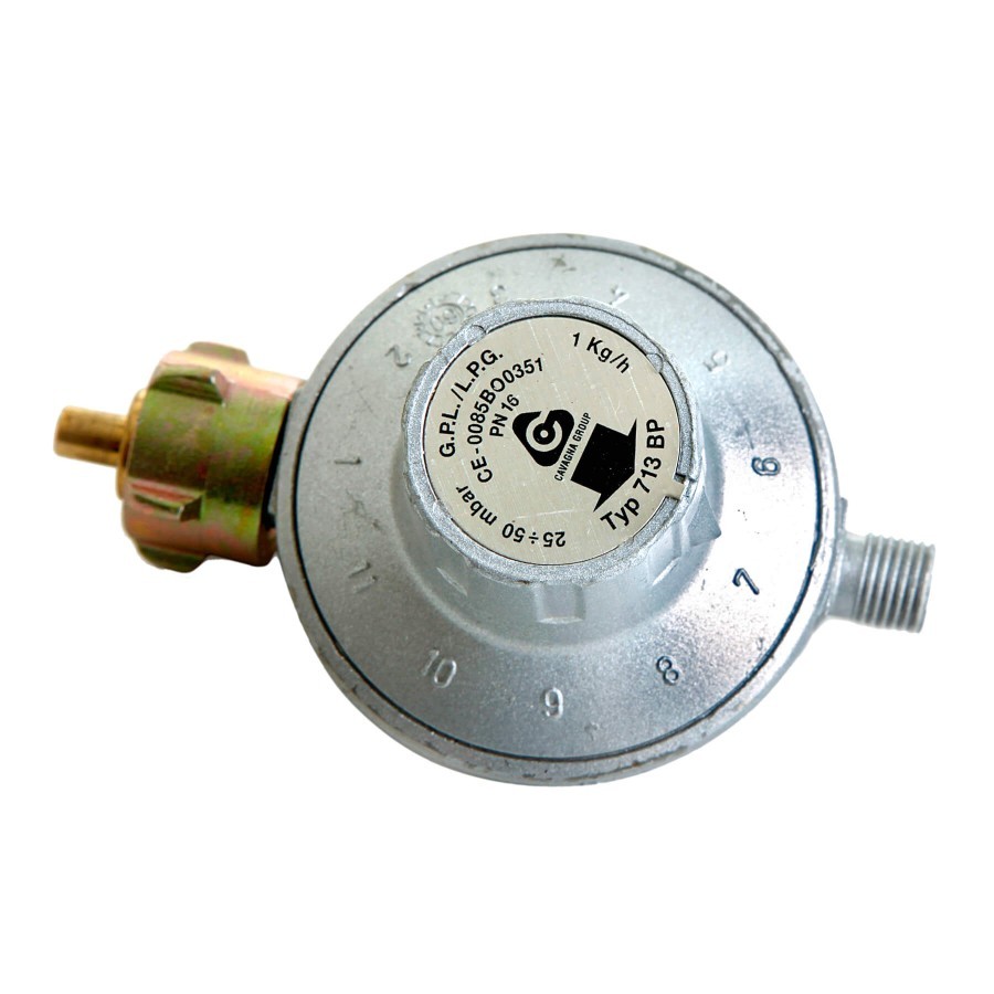 Set reductor de presiune gaz in 11 trepte cu furtun de gaz